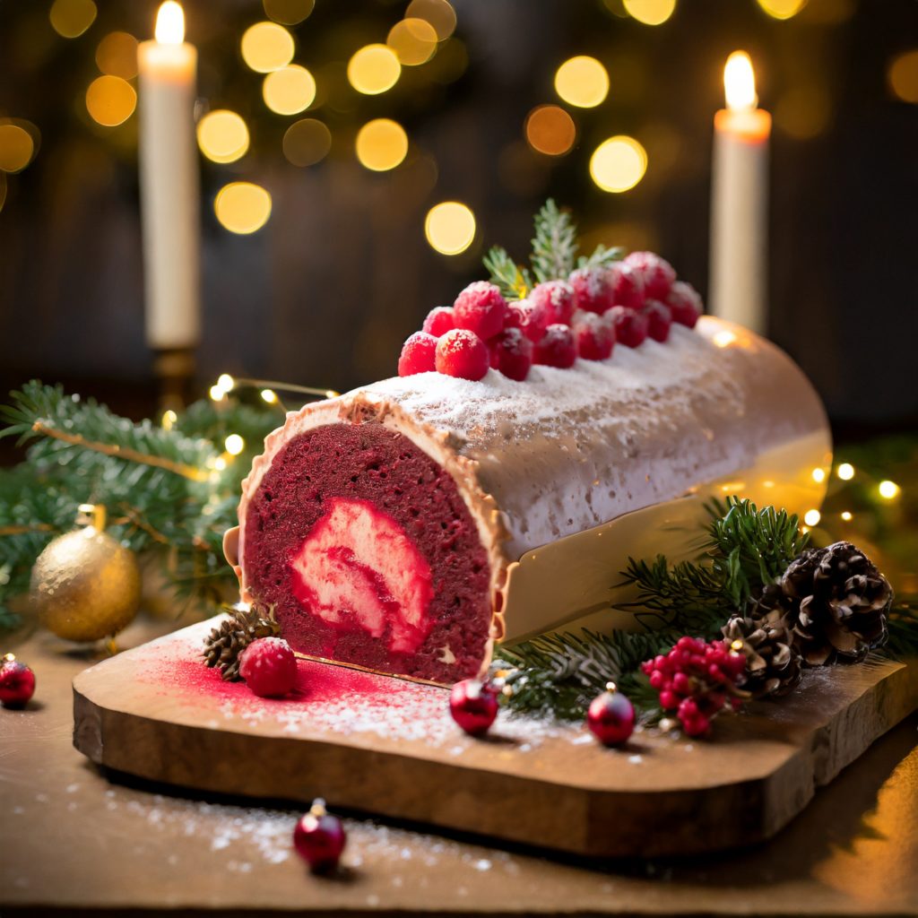 Bûche de Noël à la mousse de fruits – FaireFrance